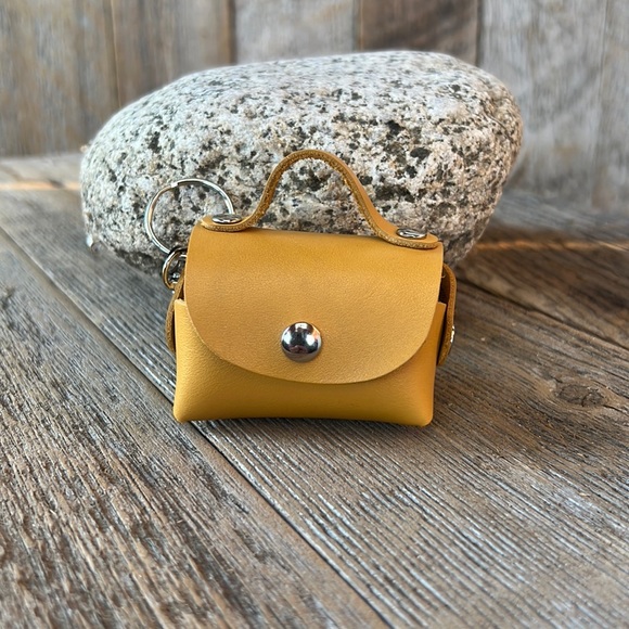 Handmade | Accessories | Handmade Leather Mini Bag Keychain | Poshmark